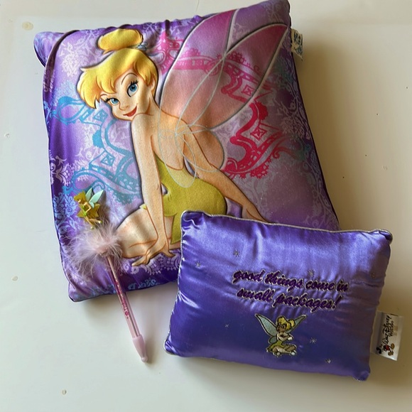 Disney | Toys | Disneys Tinkerbell Pillow And Pen Set | Poshmark
